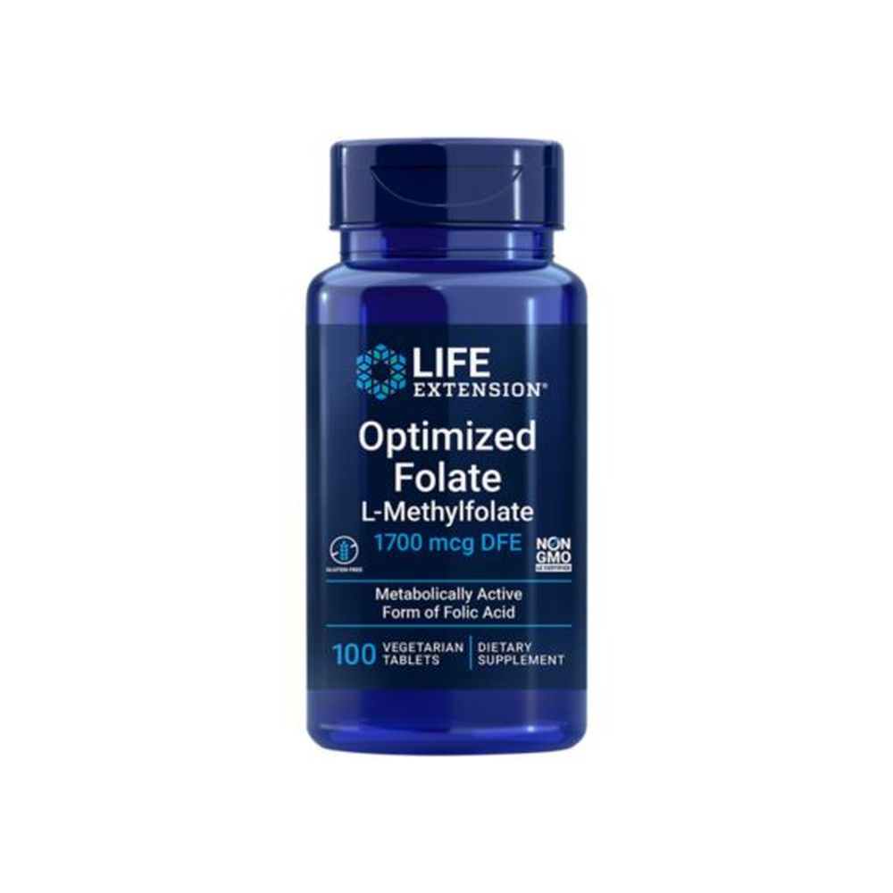 ENHANCED FOLATE - L-Methylfolate - 1,700 MCG (100 Vegetarian Tablets) £ ...